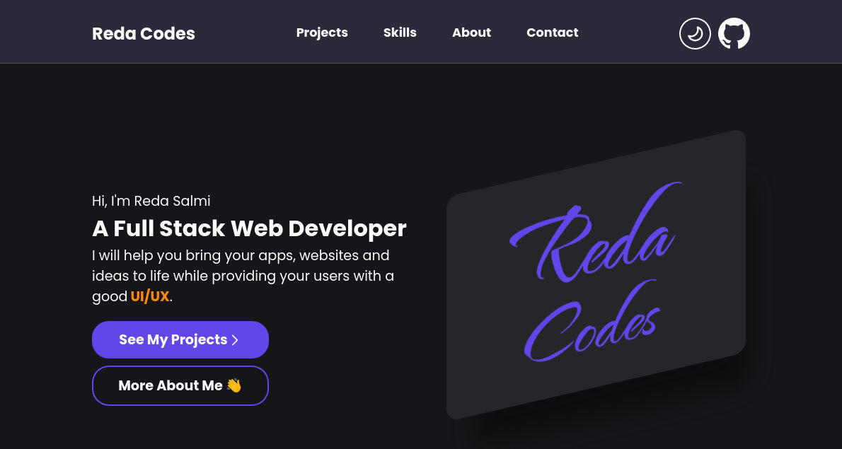 Reda Salmi Portfolio